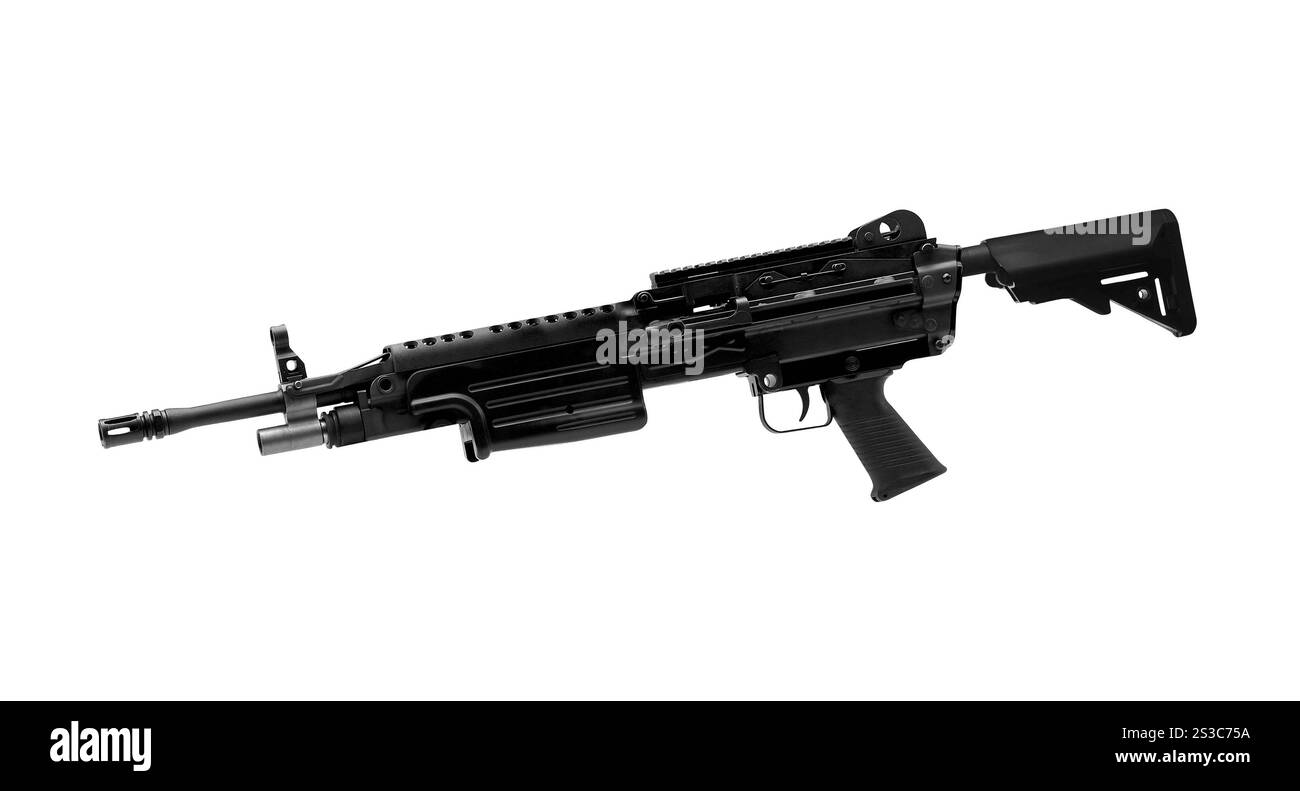 M60 machine gun isolated on white Stock Photo - Alamy