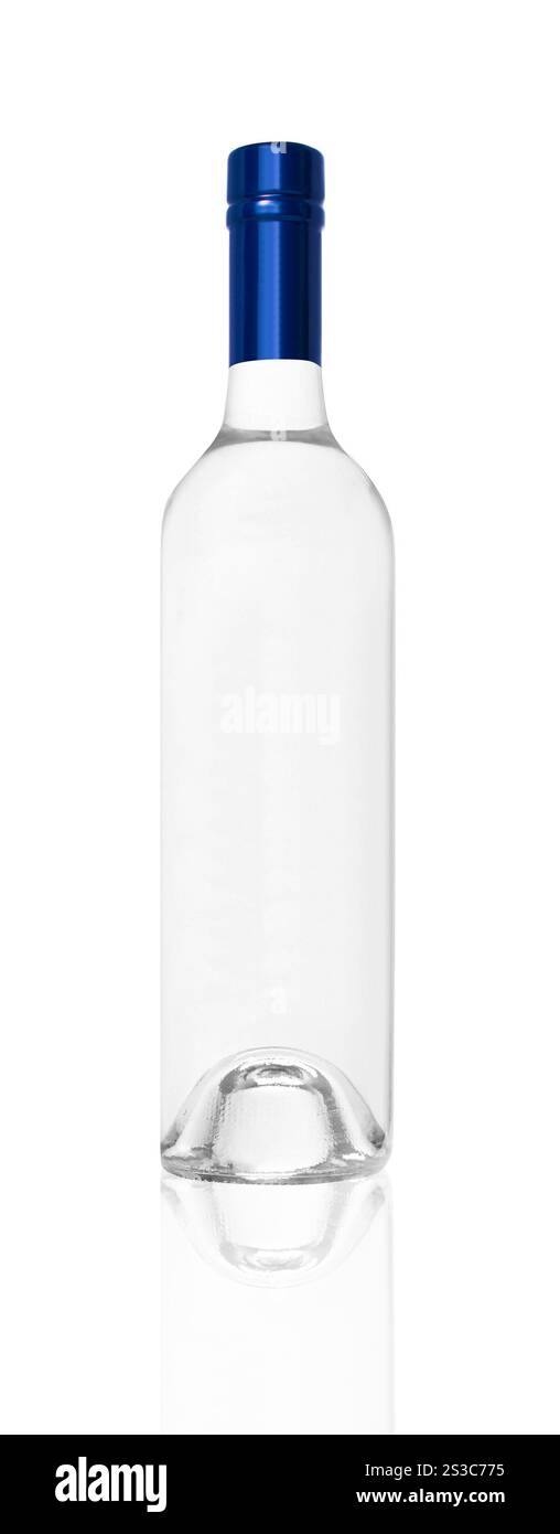 Beautifully Clear vodka bottle isolated on white background Stock Photo ...