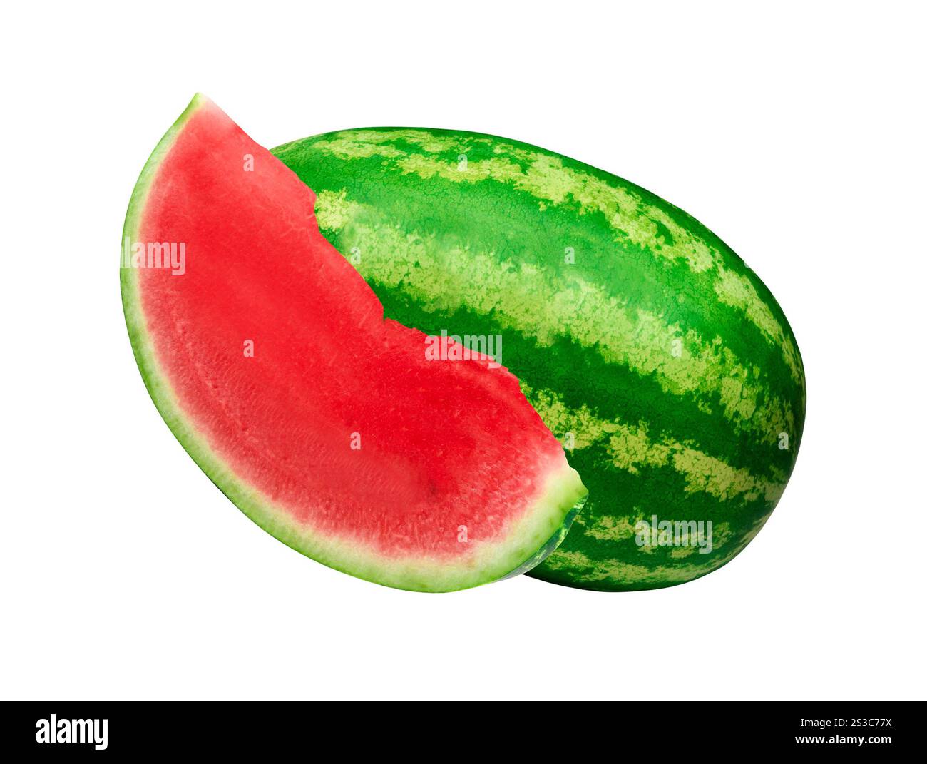 watermelon slice isolated on white background. watermelon slice ...