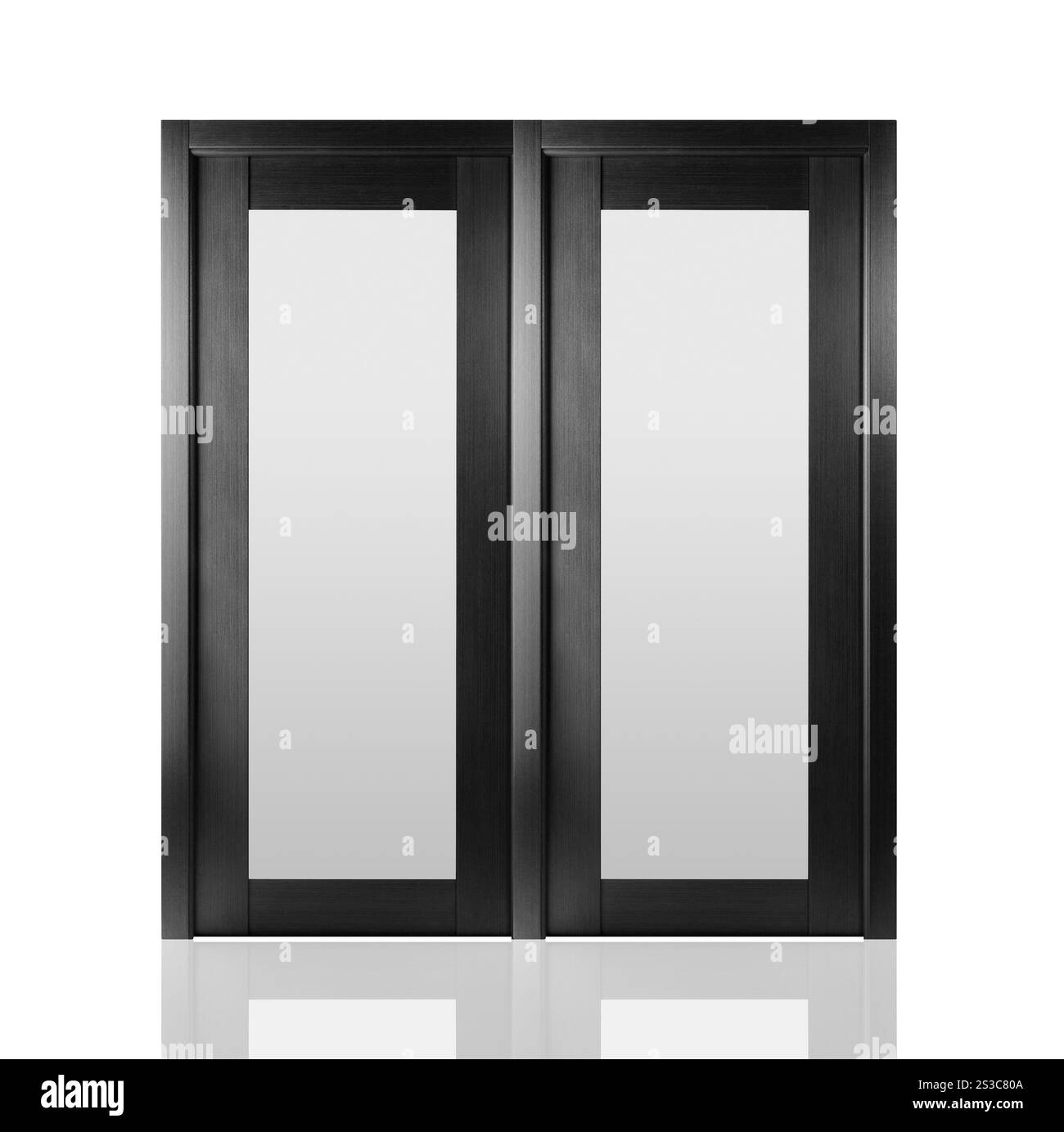 Frontal image of a closed door, isolated on white Stock Photo - Alamy