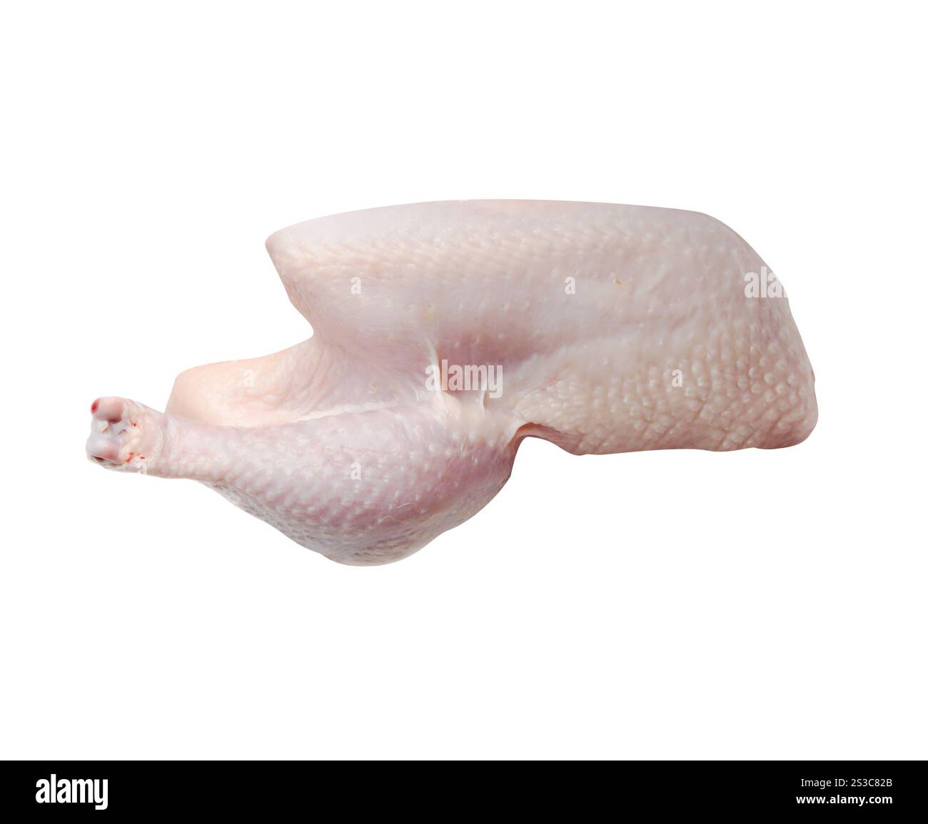 chicken half isolated on white Stock Photo - Alamy