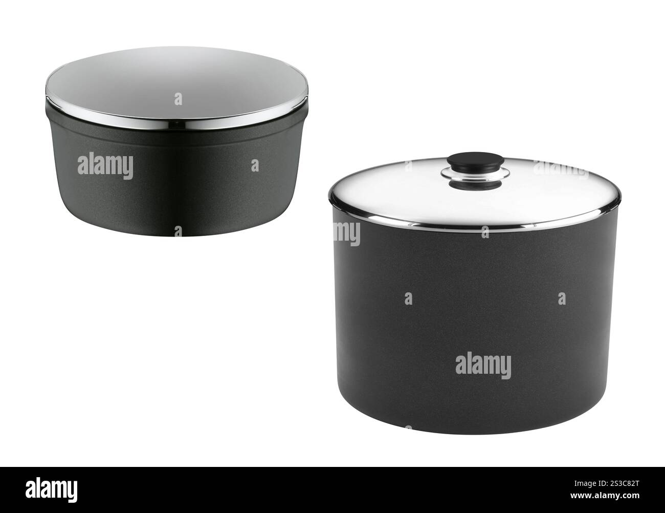 metal pots isolated. metal pot isolated Stock Photo - Alamy