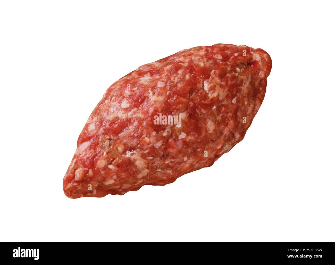 Raw Minced Meat Isolated on White Background Stock Photo - Alamy