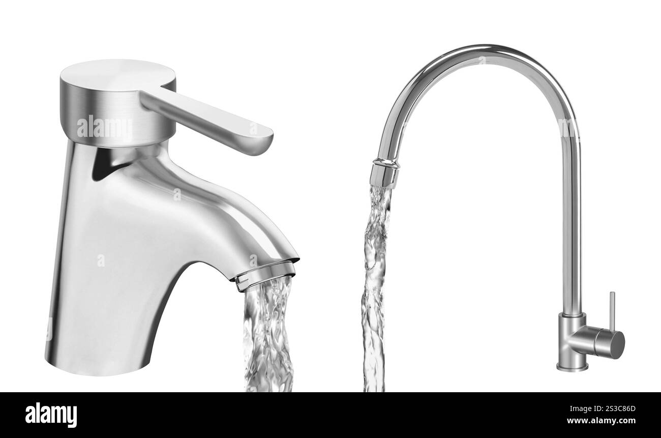 water-supply faucet mixer for water Stock Photo - Alamy