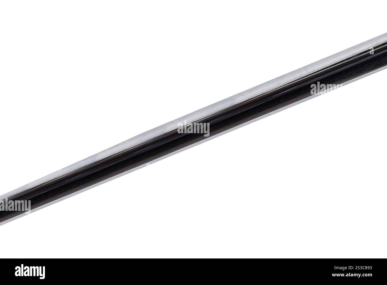 Metal pipe isolated on white Stock Photo - Alamy