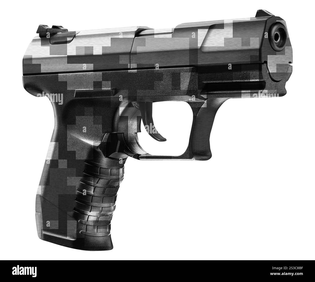 Pistol gun 9mm ammo Cut Out Stock Images & Pictures - Alamy