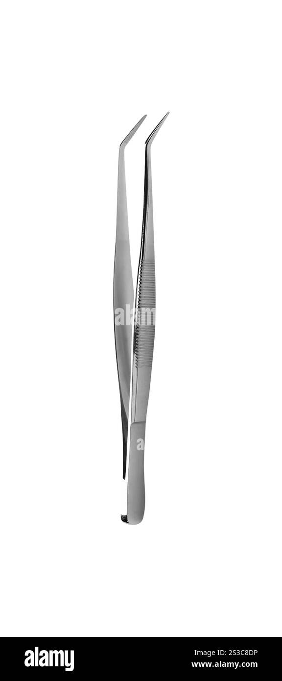 Medical forceps isolated Stock Photo - Alamy
