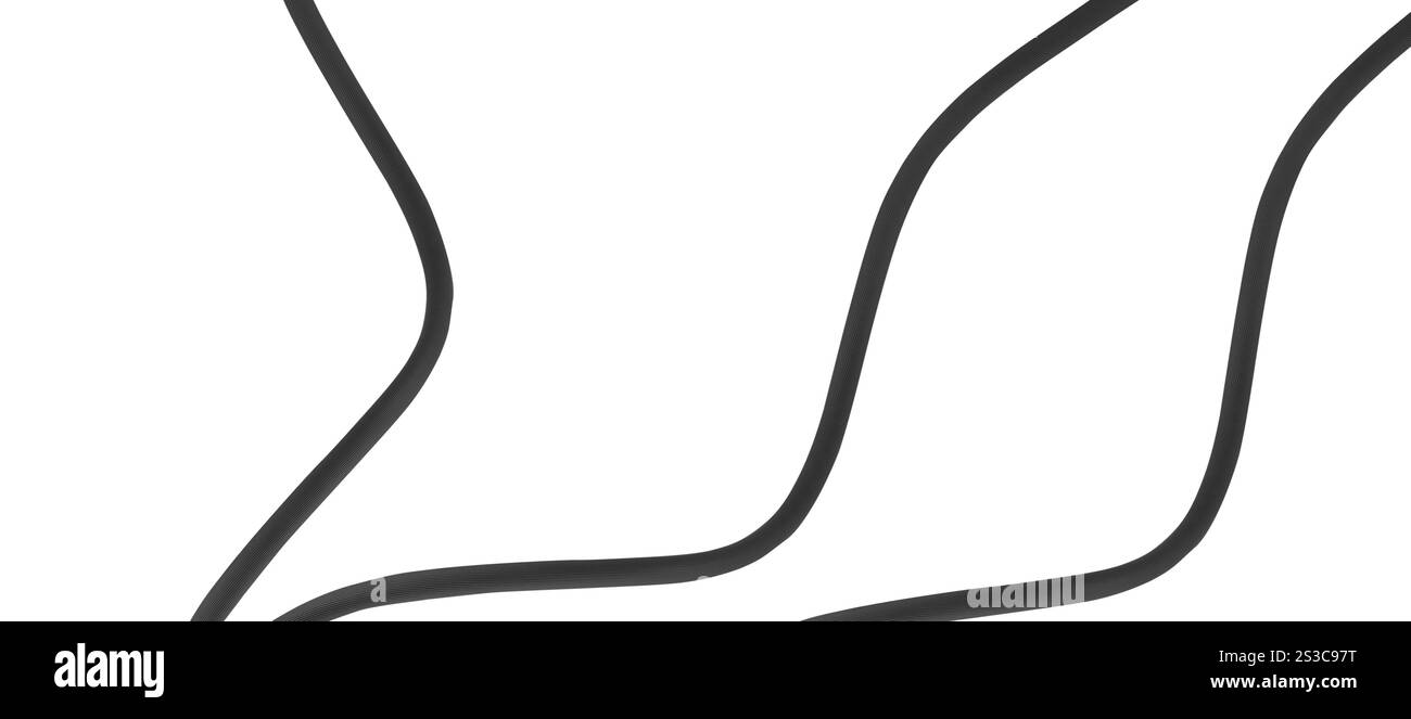 rubber pipe isolated on white Stock Photo - Alamy