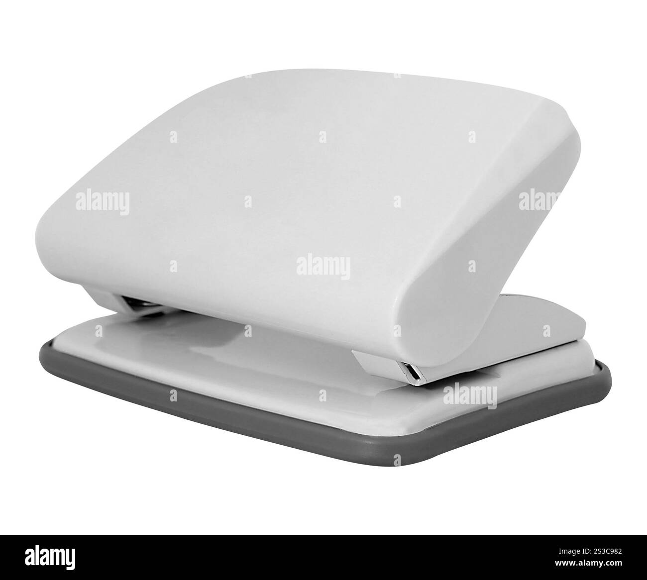office paper hole puncher, isolated on white Stock Photo - Alamy