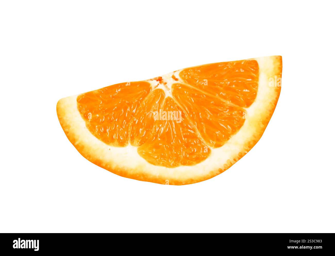 Organic slice orange on Cut Out Stock Images & Pictures - Alamy
