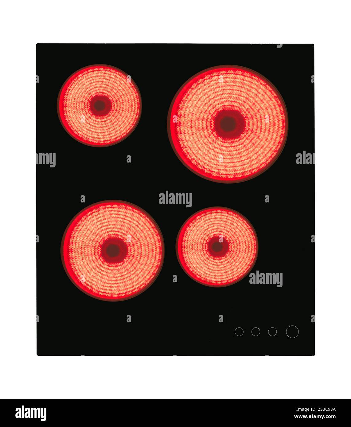 red-hot electric stove isolated Stock Photo - Alamy