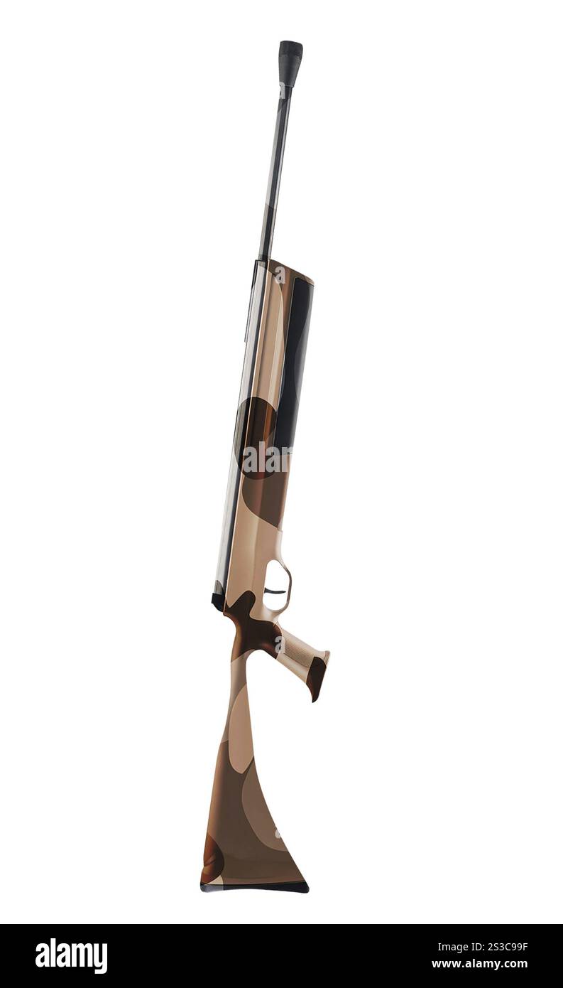 Bolt rifle isolated Stock Photo - Alamy