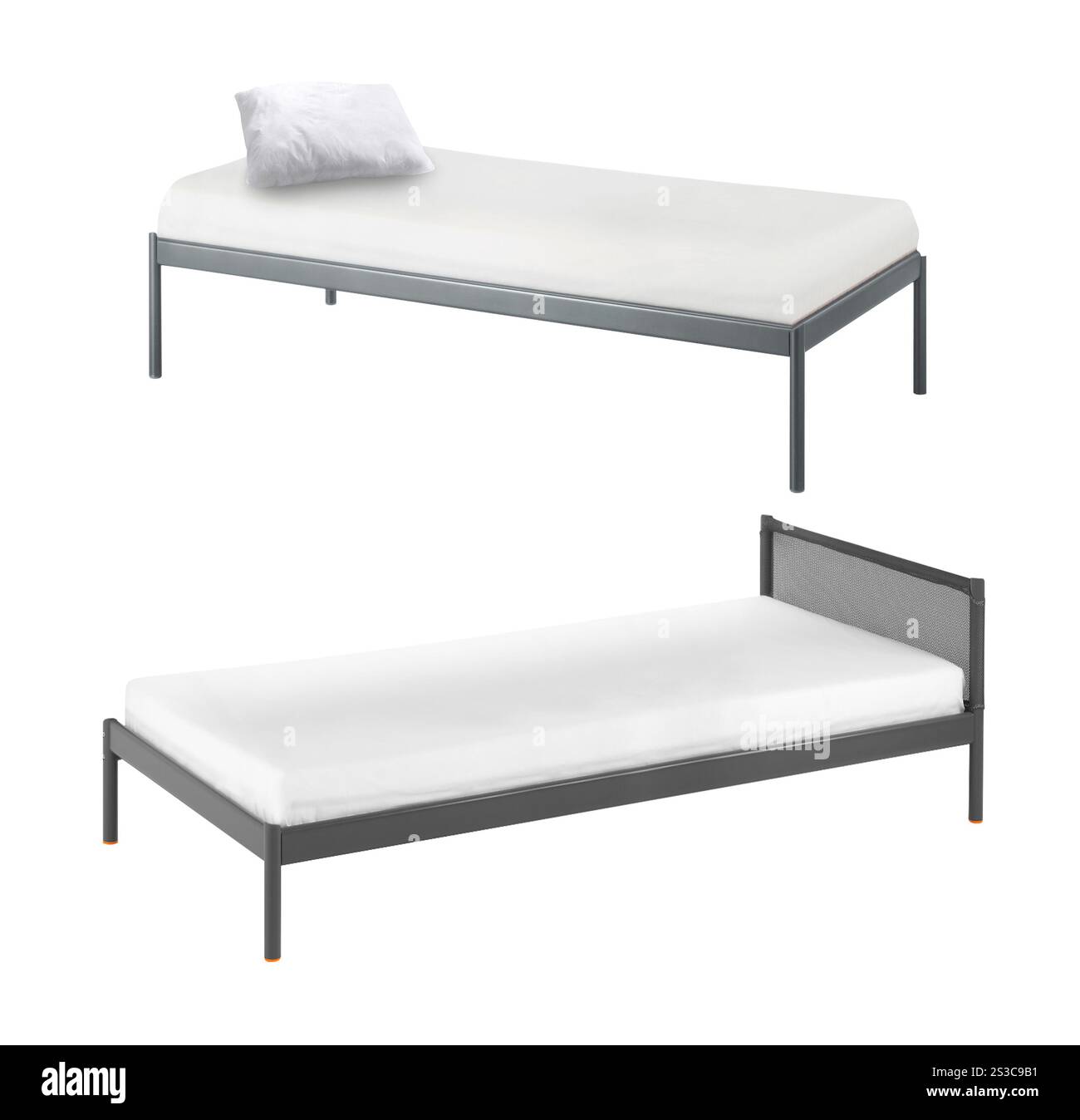 metal beds isolated. metal bed isolated Stock Photo - Alamy