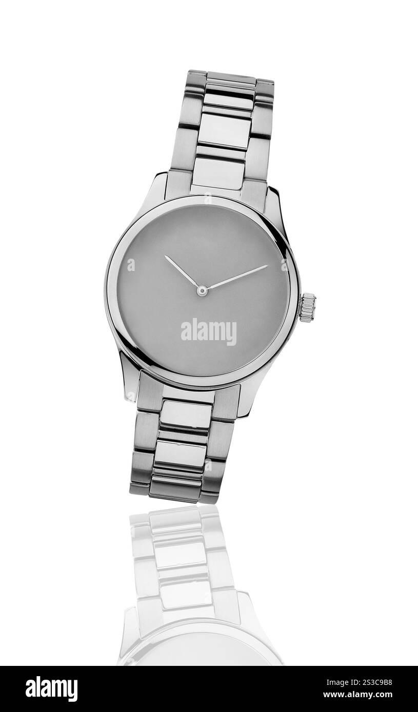 Silver watch Black and White Stock Photos & Images - Alamy
