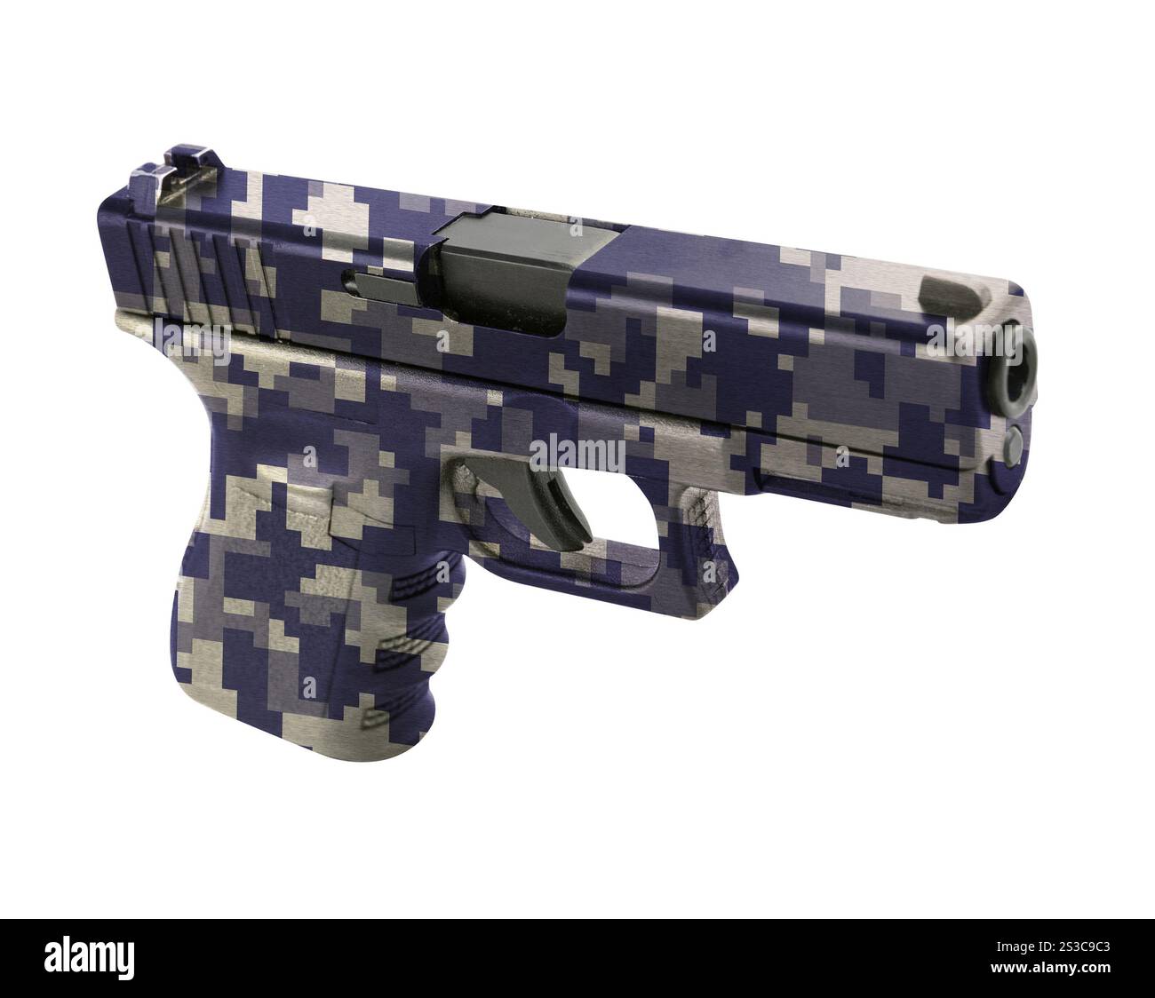 Glock automatic 9mm handgun pistol isolated Stock Photo - Alamy