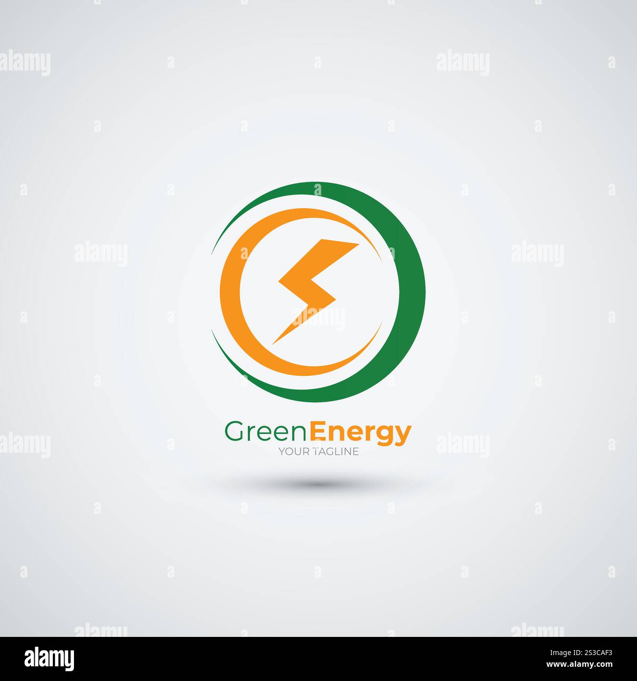 vector green energy logo icon template Stock Vector Image & Art - Alamy