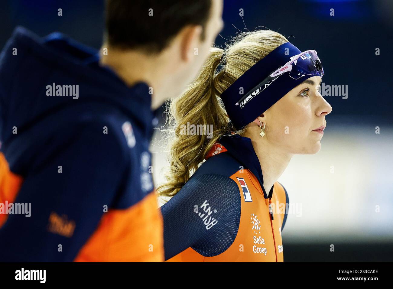 HEERENVEEN - Joy Beune during training for the ISU European ...