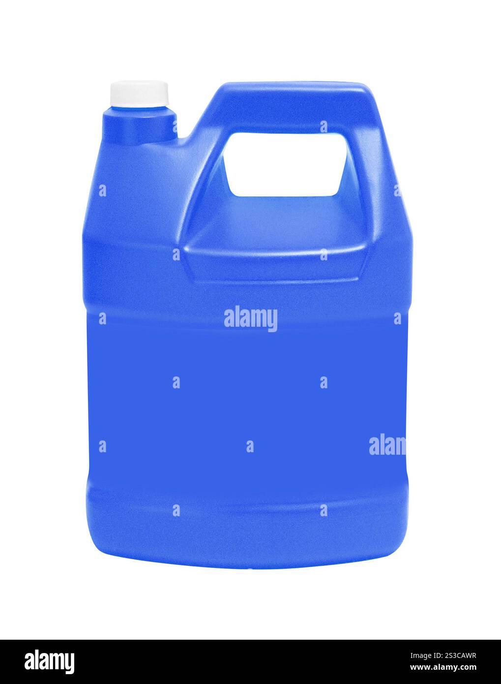 Blue plastic gallon, jerry can isolated on a white background Stock ...