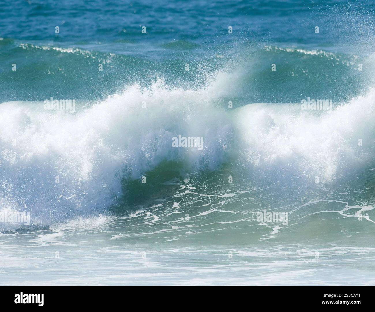 Blue Ocean Wave Stock Photo - Alamy