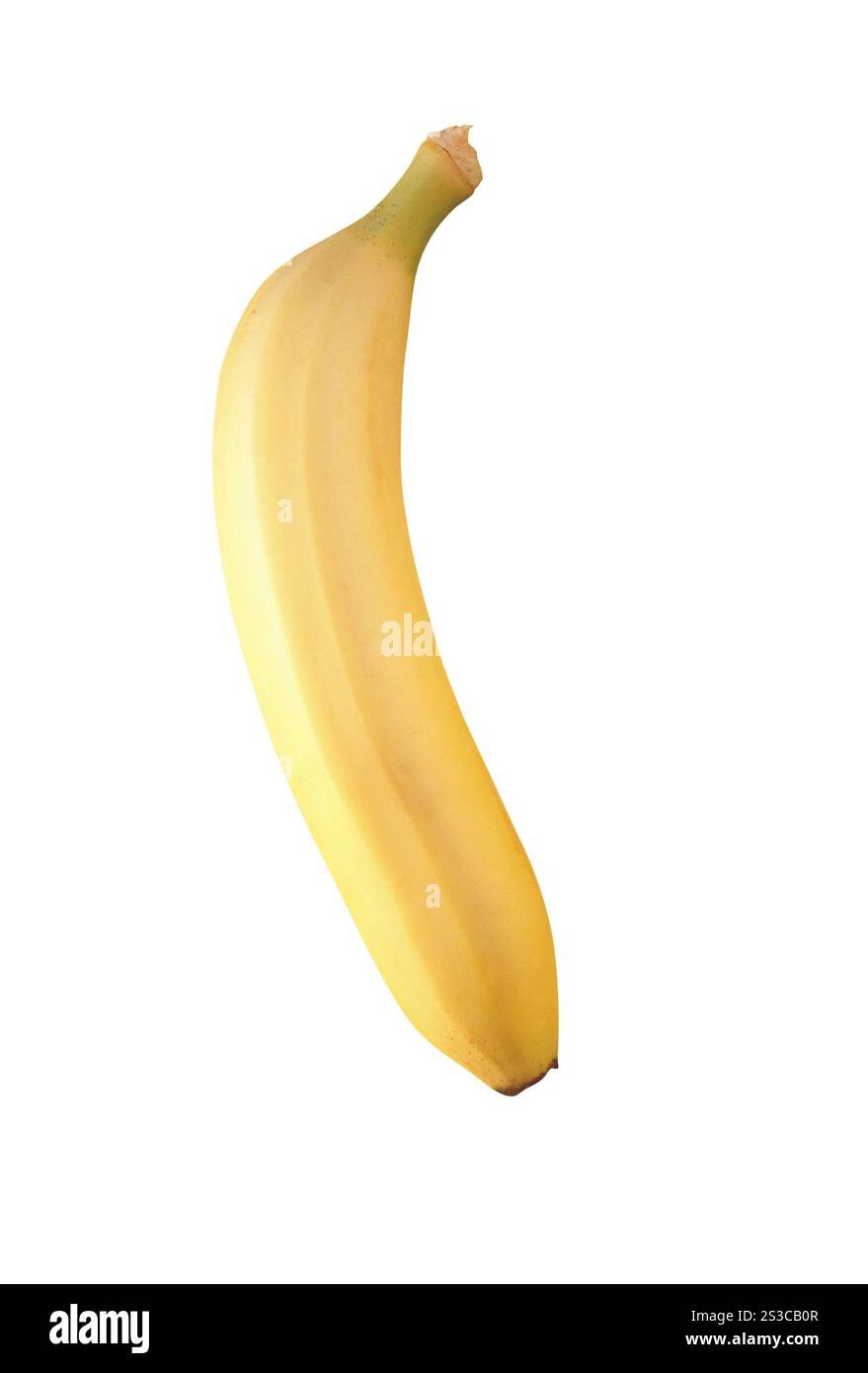 Single ripe banana isolated Stock Photo - Alamy