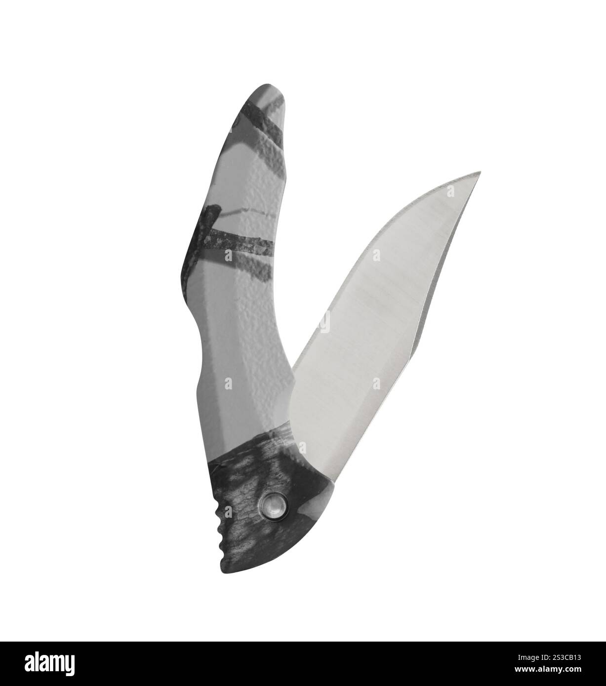 Sharp metal pocket knife Stock Photo - Alamy