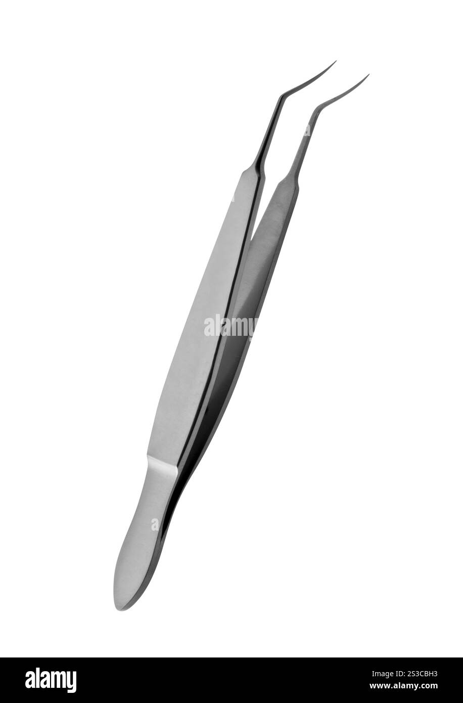 Forceps on a white background Stock Photo - Alamy