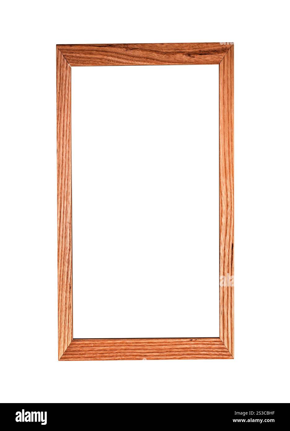 Wooden Frame isolated on white Stock Photo - Alamy