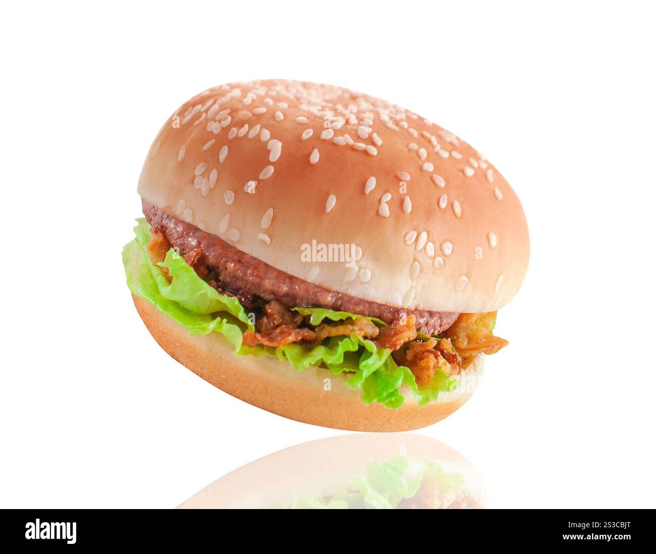 Classic beef burger salad hi-res stock photography and images - Alamy