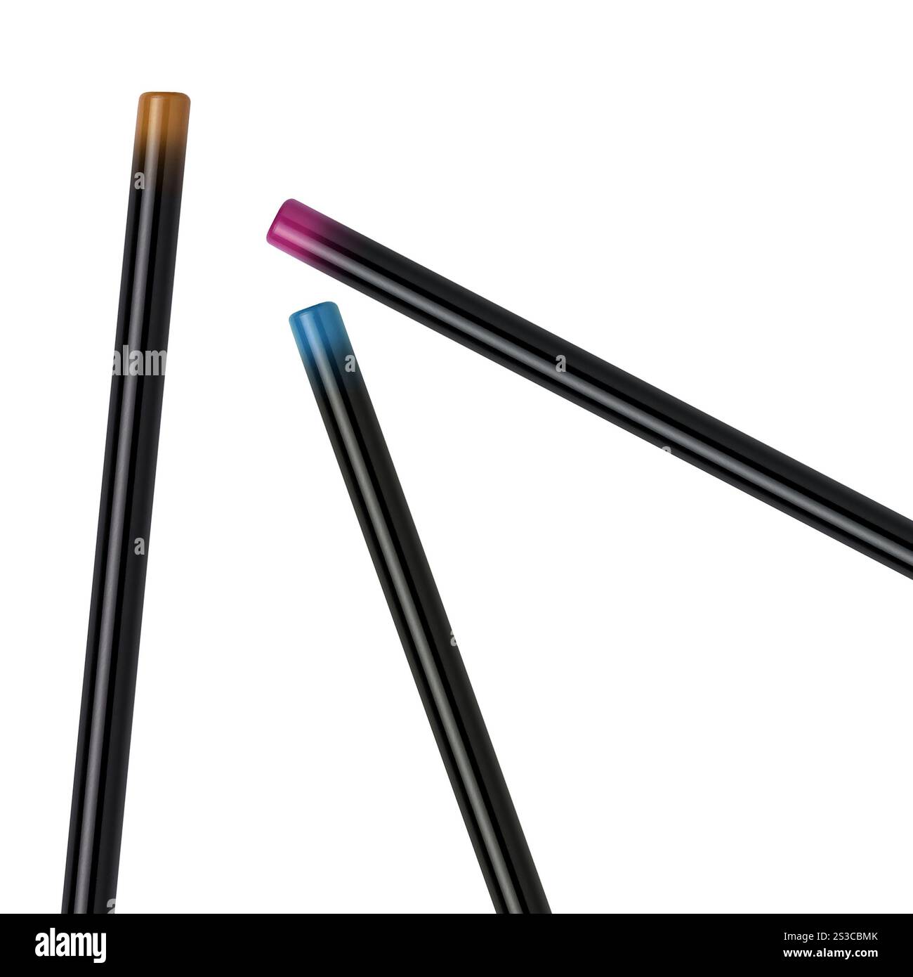 Colored sticks isolated on white Stock Photo - Alamy