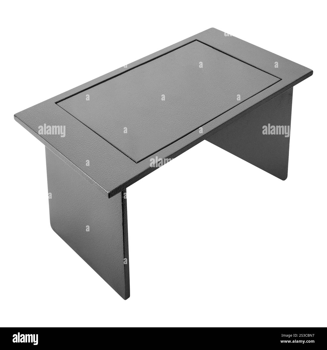 Modern interior metal table Cut Out Stock Images & Pictures - Alamy