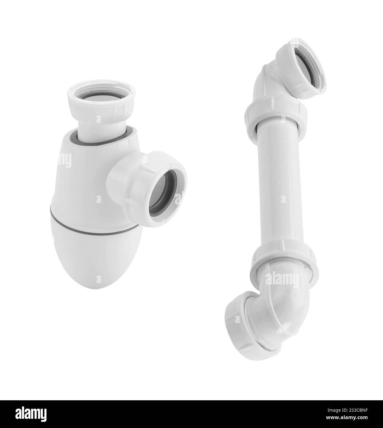 Plumbing siphons isolated on white. Plumbing siphon isolated on white ...
