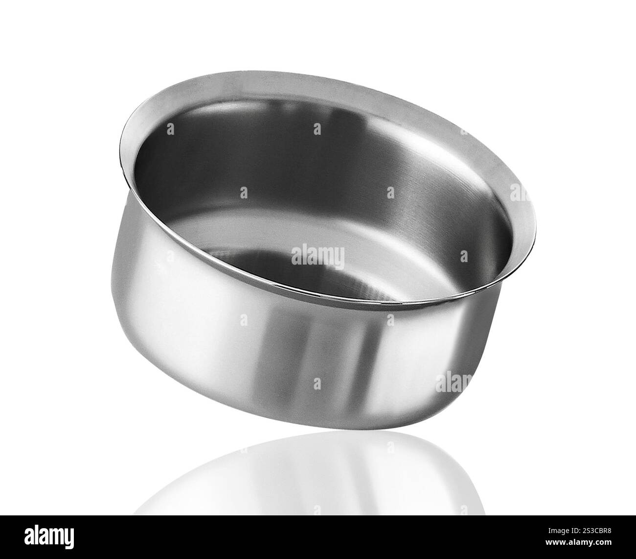 Stainless steel pot without cover Stock Photo - Alamy