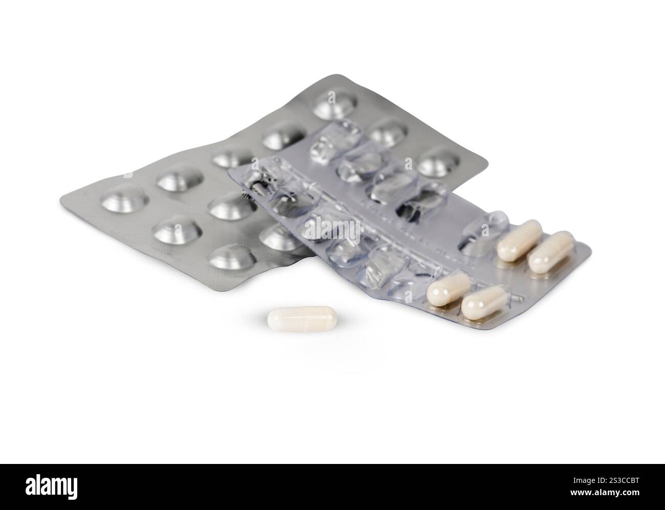 Antibiotic tablets in blister Cut Out Stock Images & Pictures - Alamy