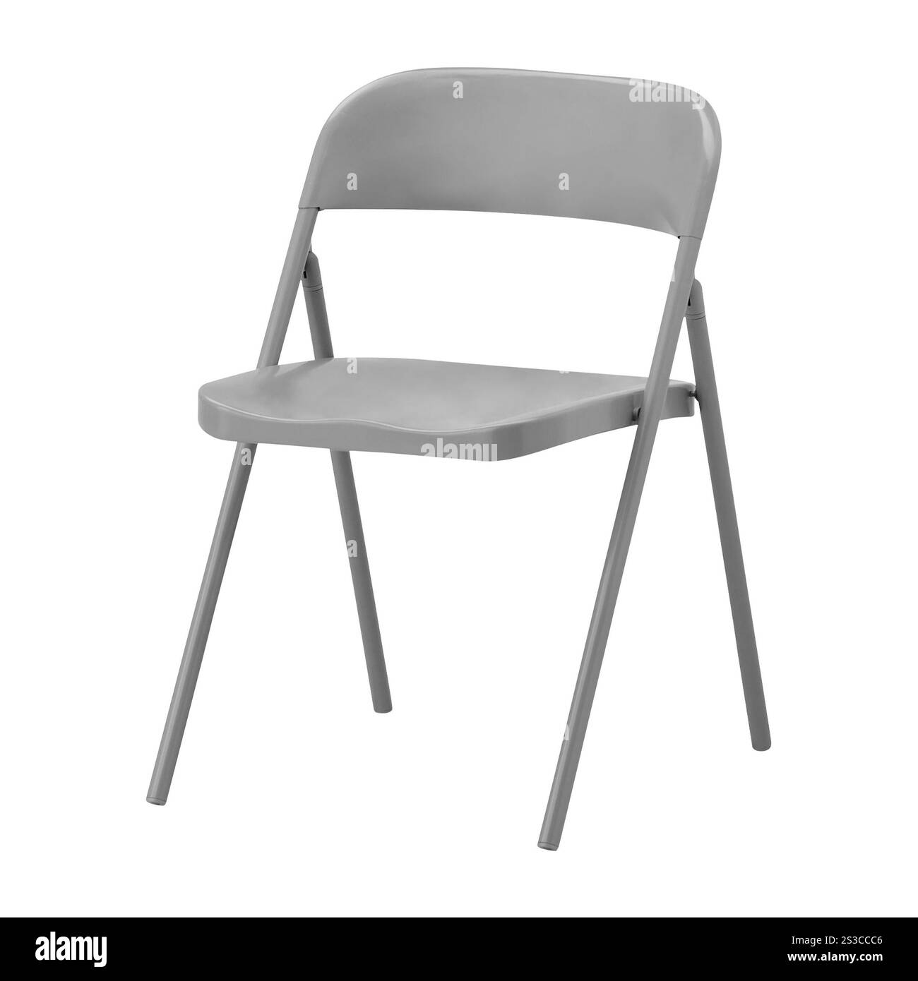 Metal stool isolated Stock Photo - Alamy