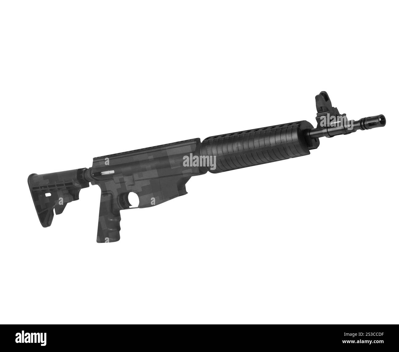 Soldier gun isolated on Black and White Stock Photos & Images - Alamy