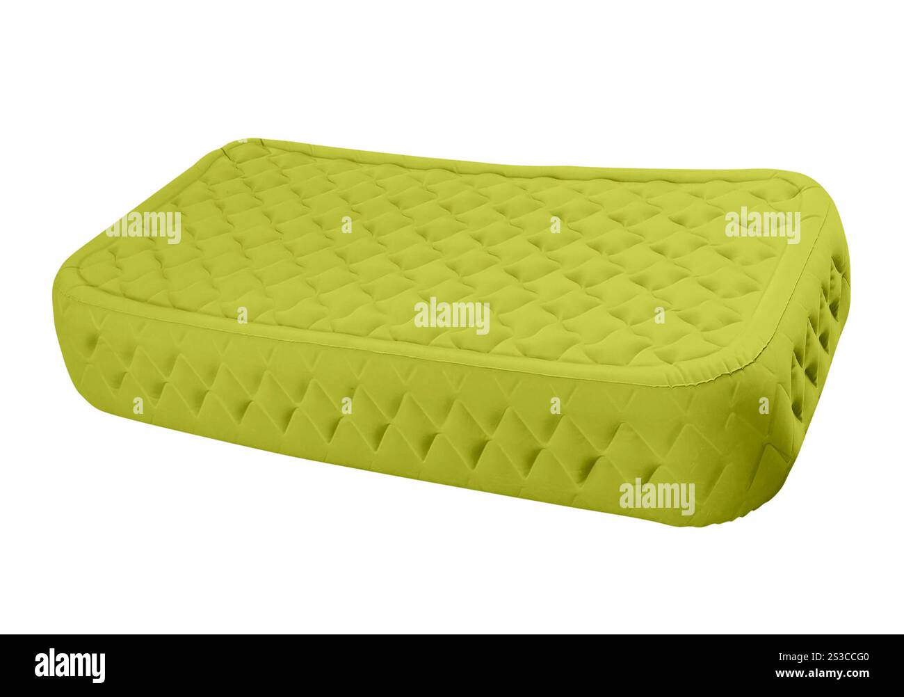 Yellow Air Mattress Isolated Stock Photo - Alamy