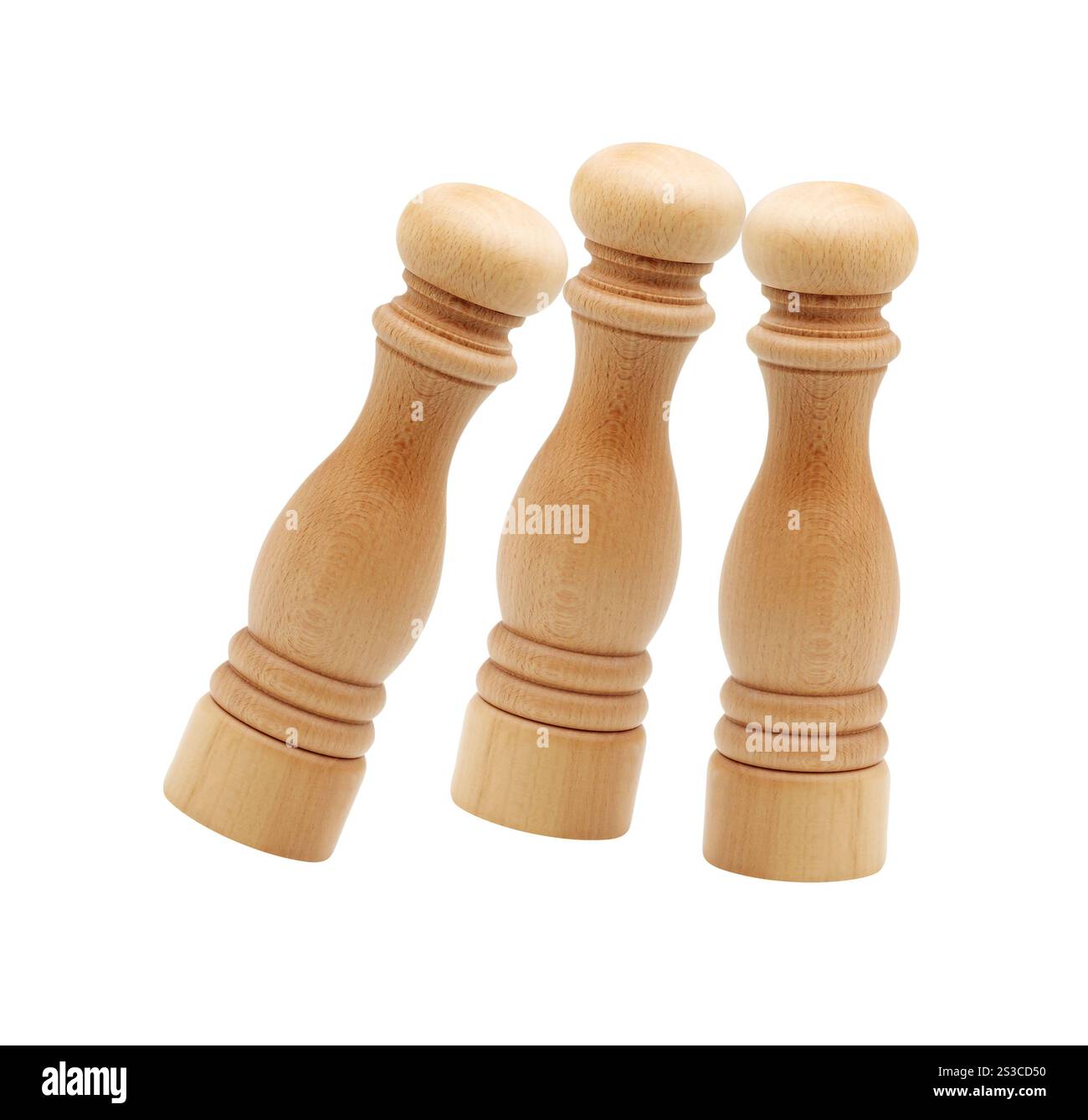 Wood pepper mill isolated on white background. Wood pepper mill ...