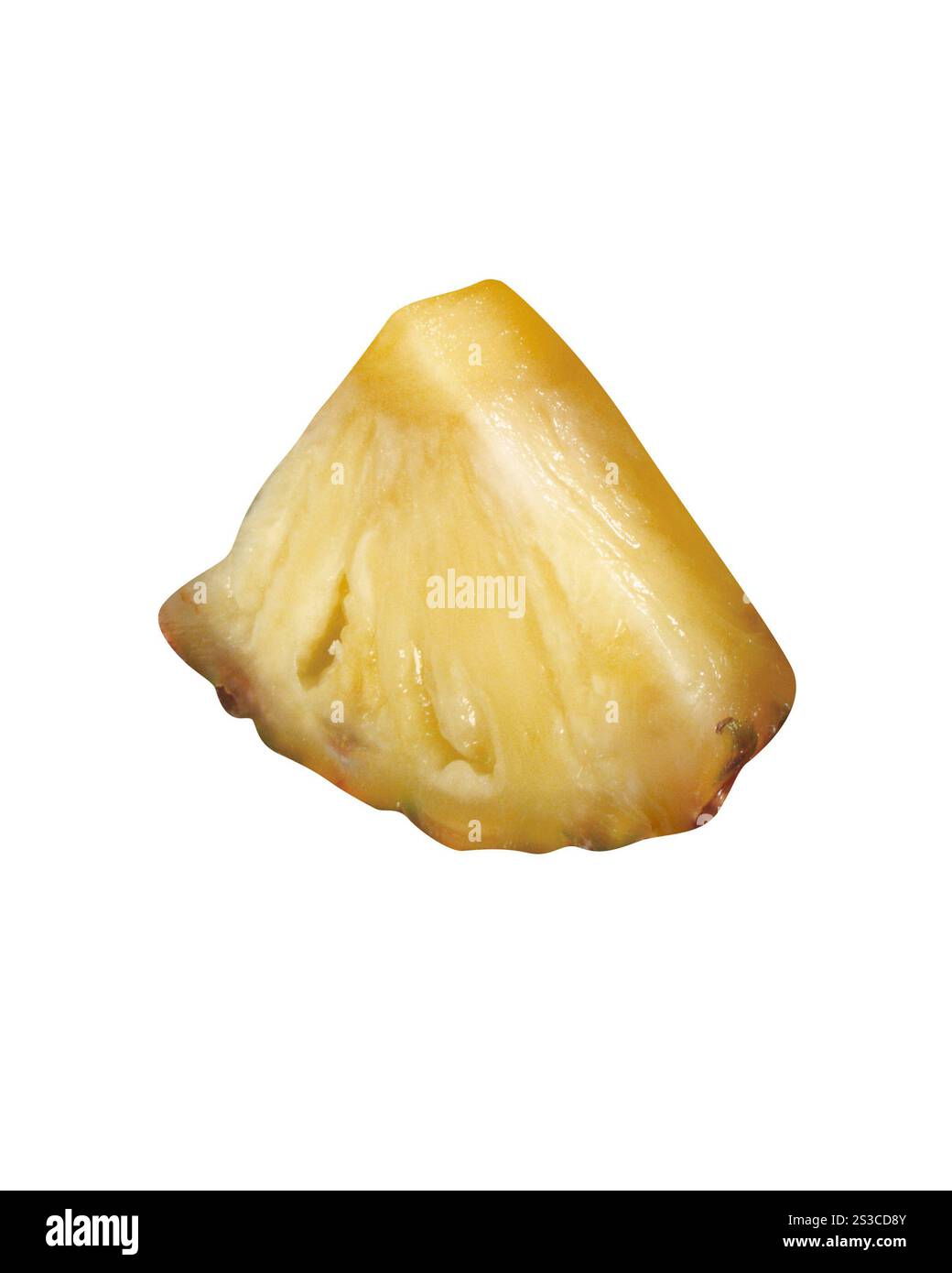 Pineapple tropical fruit slice isolated Stock Photo - Alamy