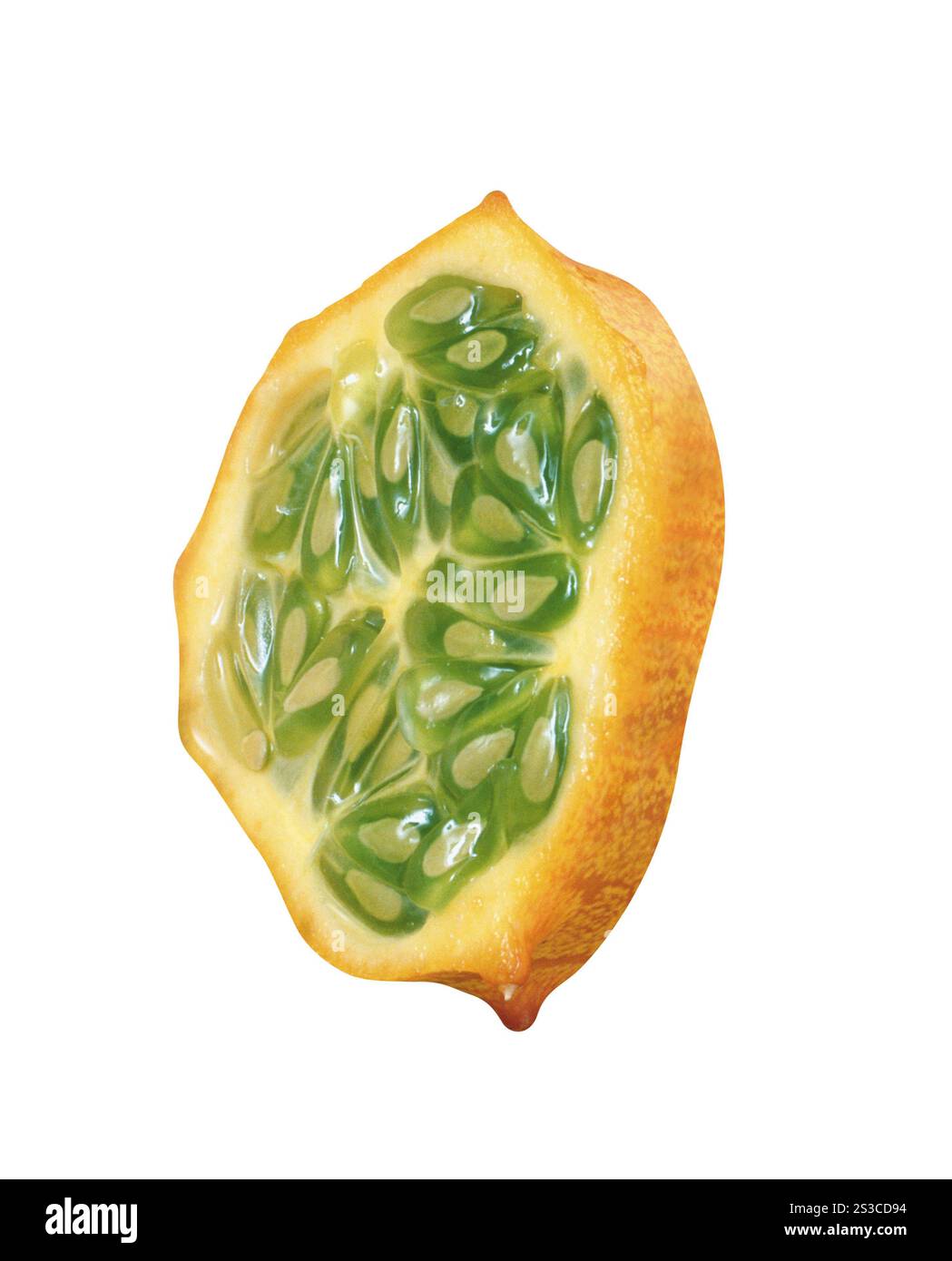Kiwano half isolated on Cut Out Stock Images & Pictures - Alamy