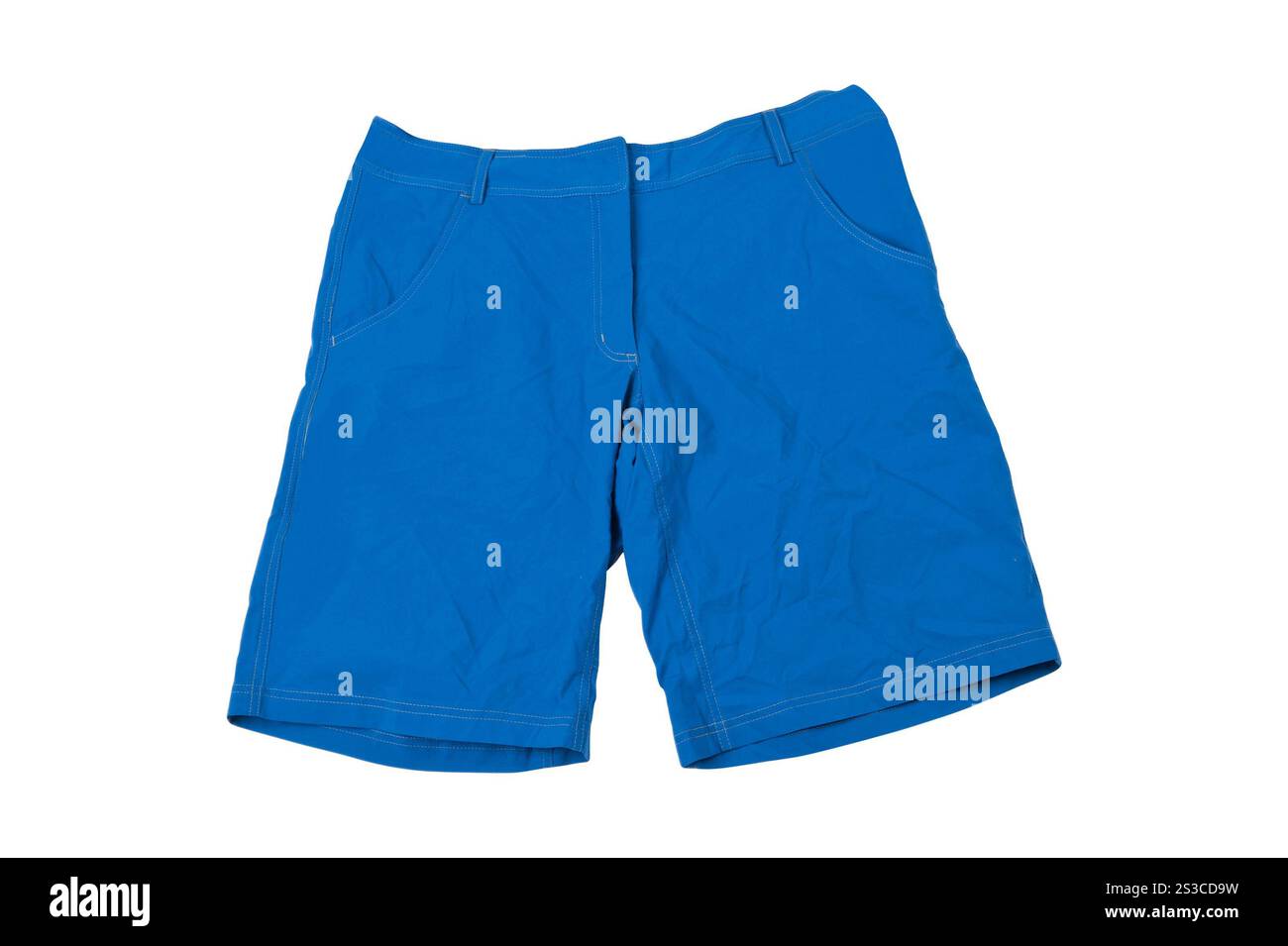 Blue Running Shorts isolated on white background. Red Running Shorts ...