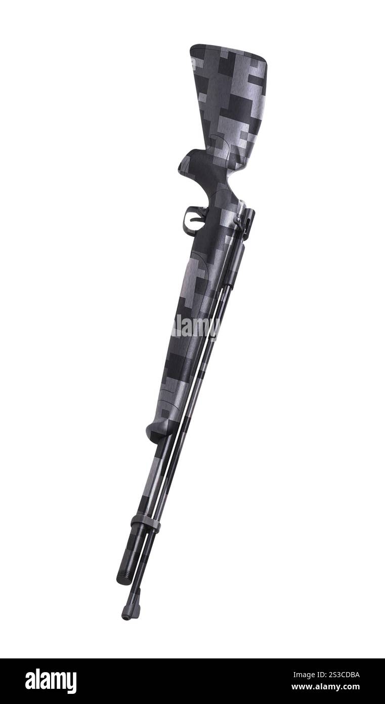 Bolt rifle isolated Stock Photo - Alamy