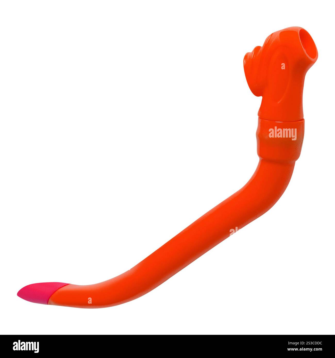 Red pipe isolated on white. Purple pipe isolated on white Stock Photo ...