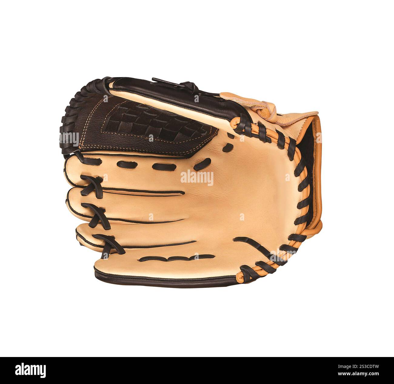 leather baseball glove isolated on white background. leather baseball ...