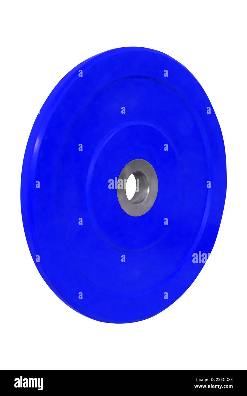 Dumbbell disk isolated Stock Photo - Alamy