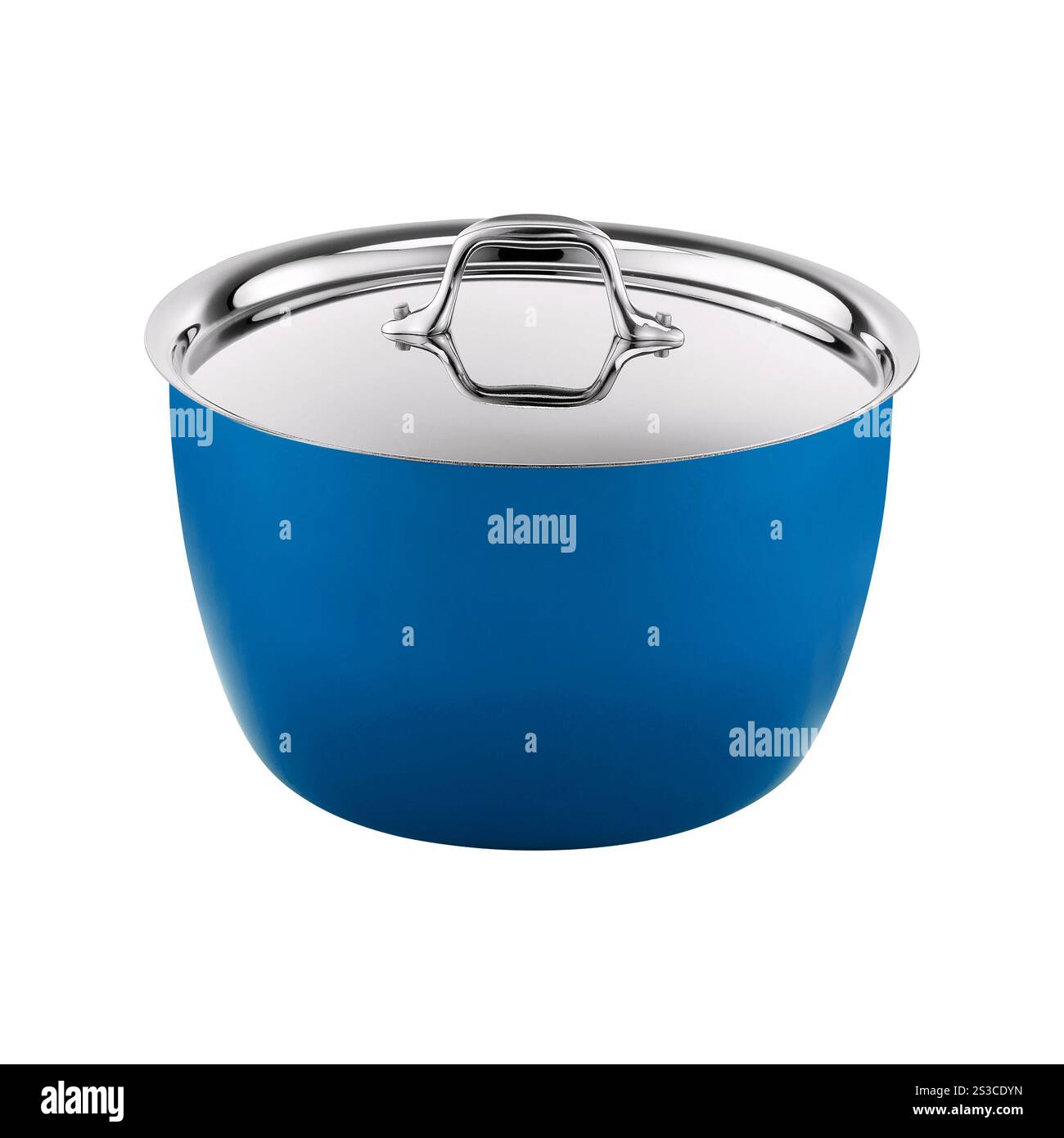 stainless steel cooking pot isolated Stock Photo - Alamy