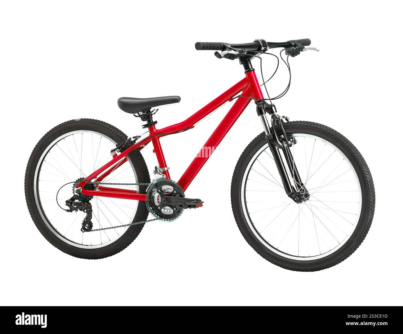 red bike isolated on white. green bike isolated on white Stock Photo ...