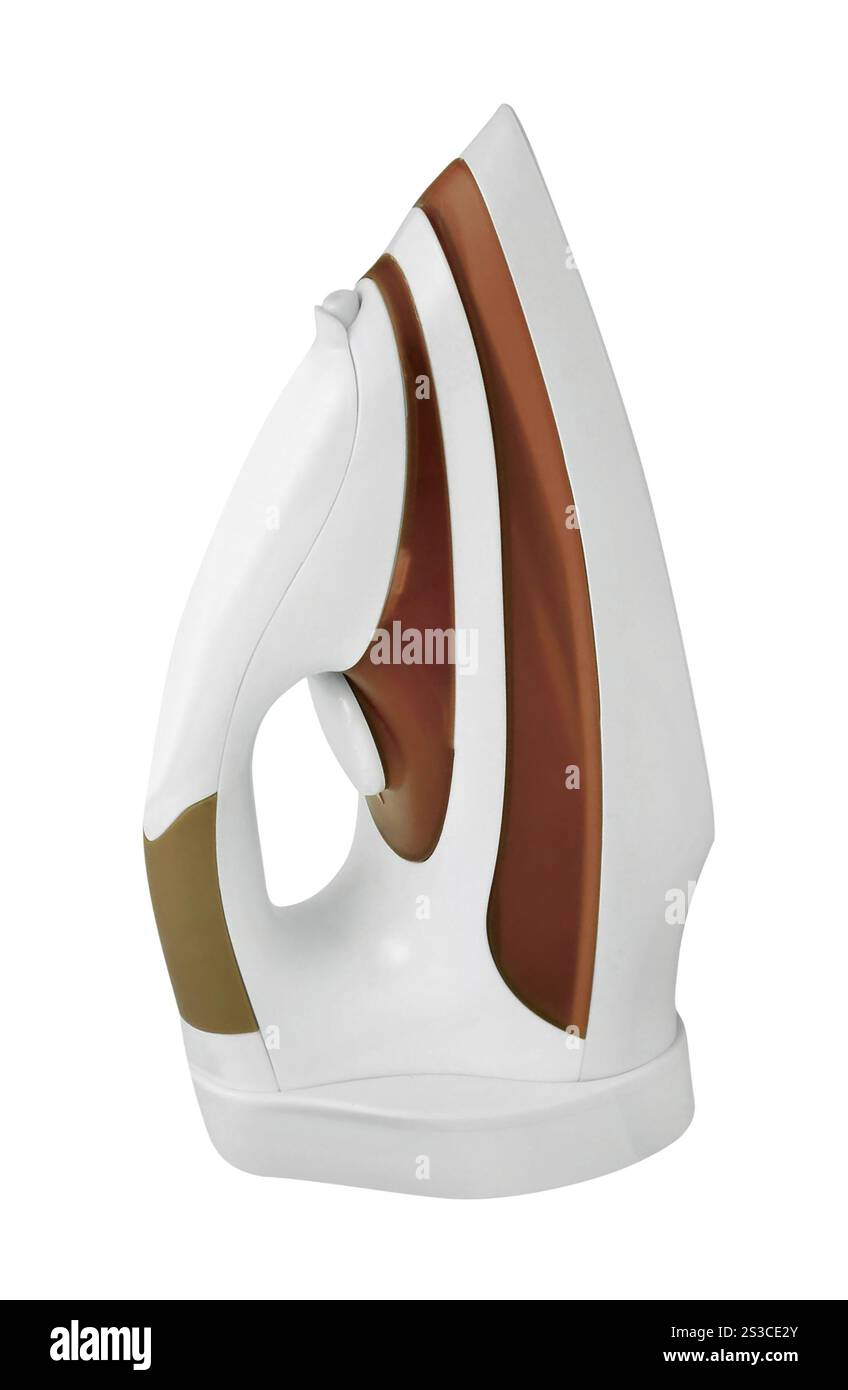 white steam iron isolated Stock Photo - Alamy