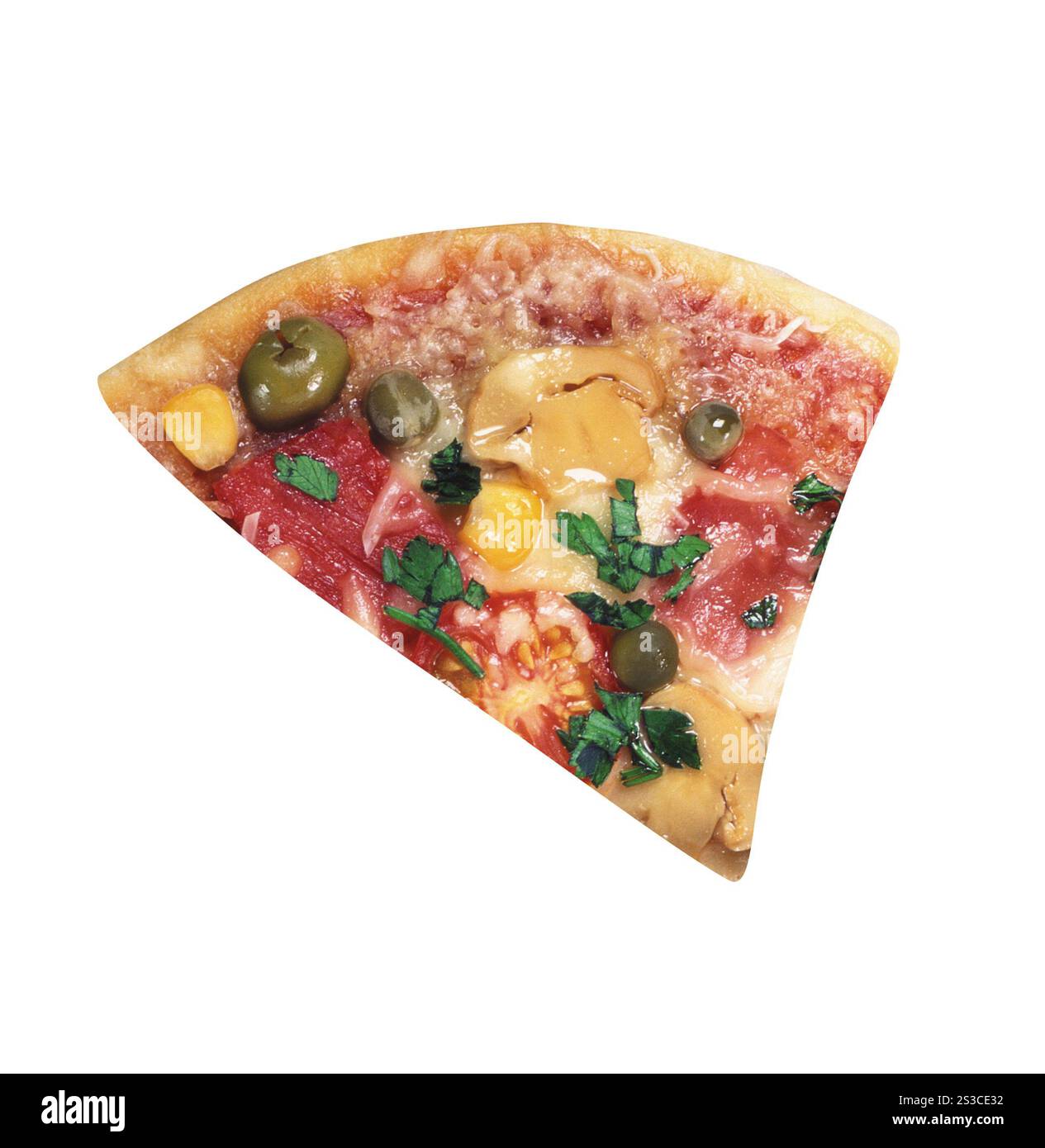 Ricotta pepperoni pizza Cut Out Stock Images & Pictures - Alamy