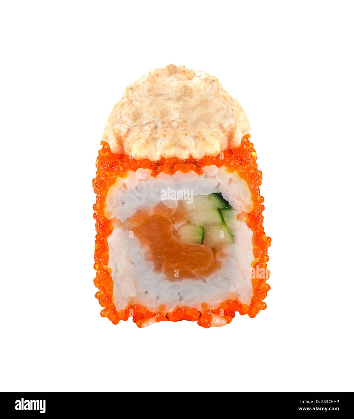 sushi roll isolated on whute background Stock Photo - Alamy