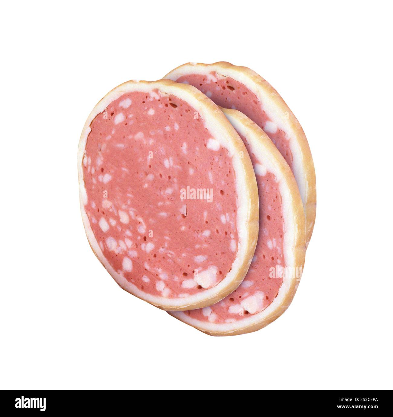 Salami isolated boiled ham hi-res stock photography and images - Alamy